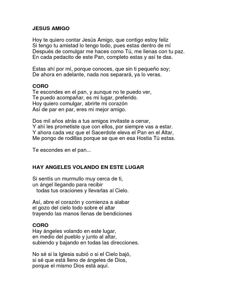 Ángeles Volando en Este Lugar | PDF | Bendición | eucaristía