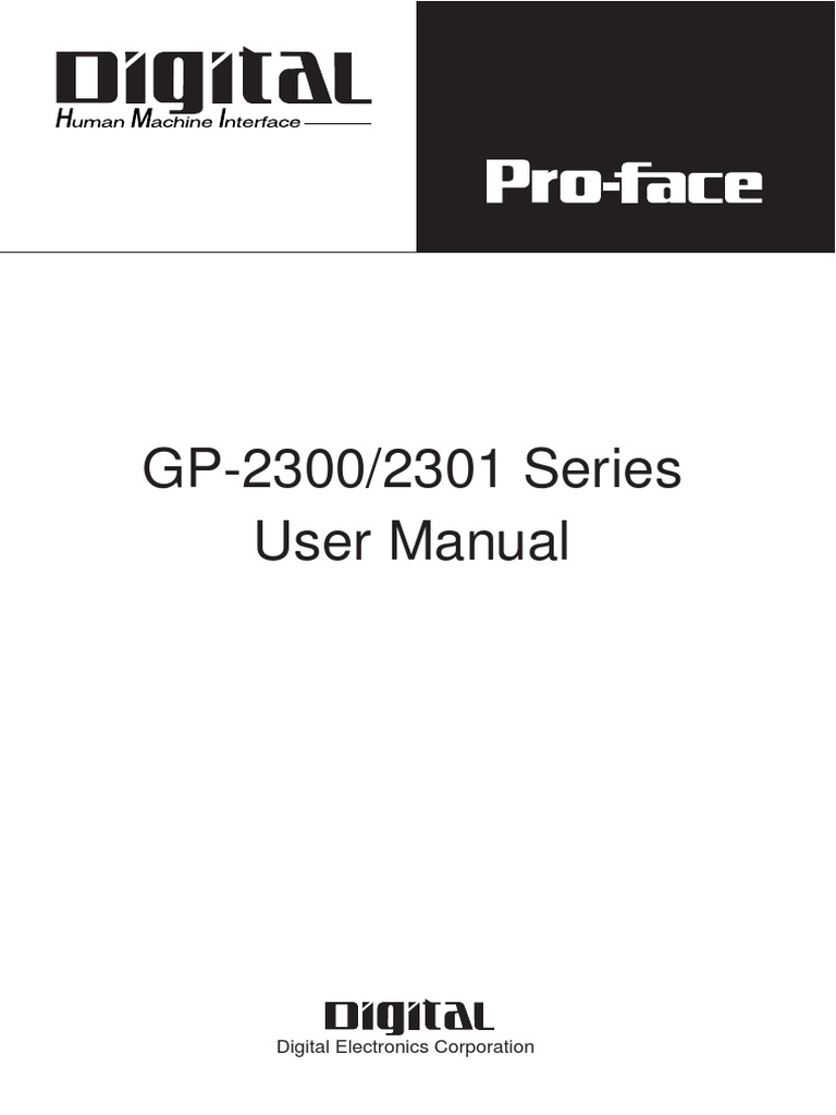 Manual PROFACE PDF | PDF | Electrical Connector | Programmable Logic Controller
