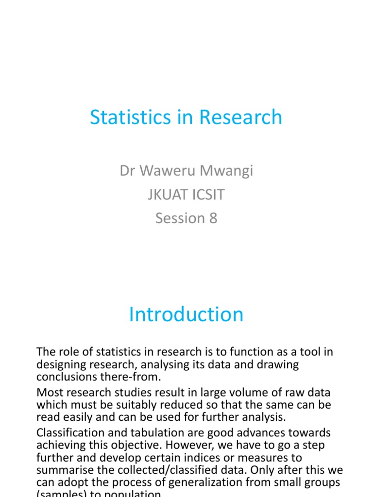 Statistics in Research Explained | PDF | Mean | Mode (Statistics)