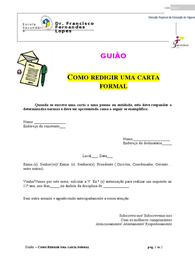 Como Redigir Uma Carta | PDF