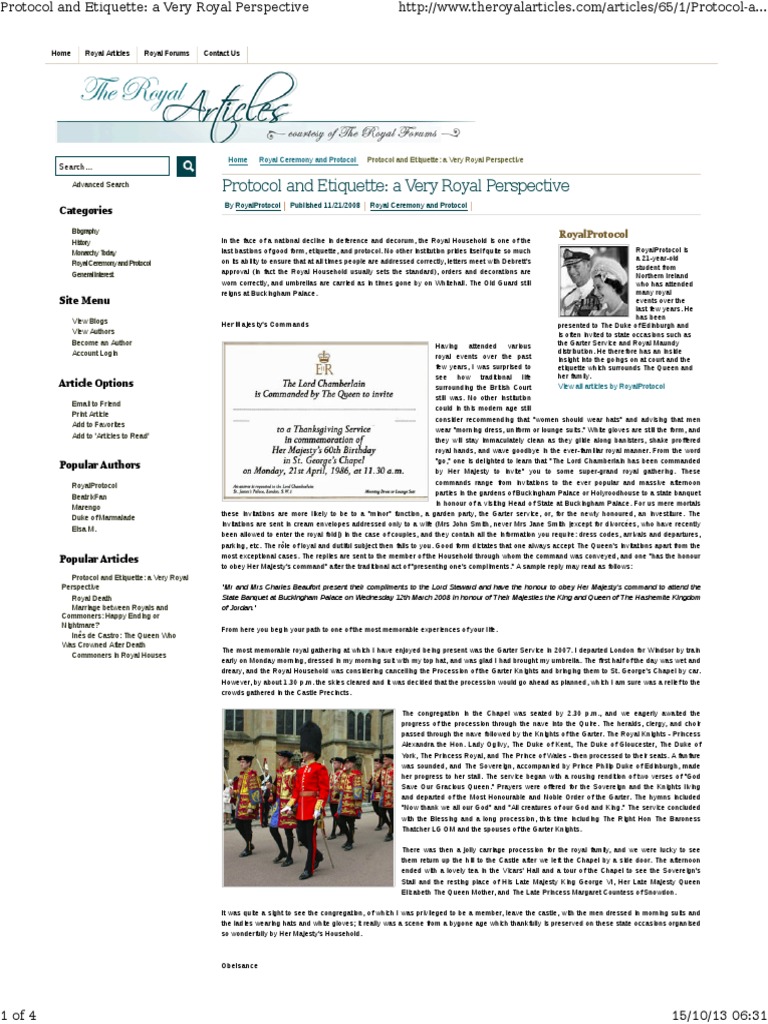 Letter To Royalty | PDF | Elizabeth Ii | Monarchy