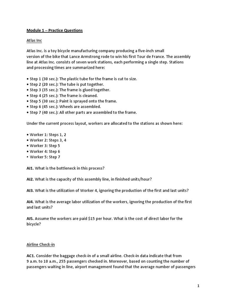 Module 1 Practice Questions UPLOADED | PDF | Fishing Tackle | Inventory