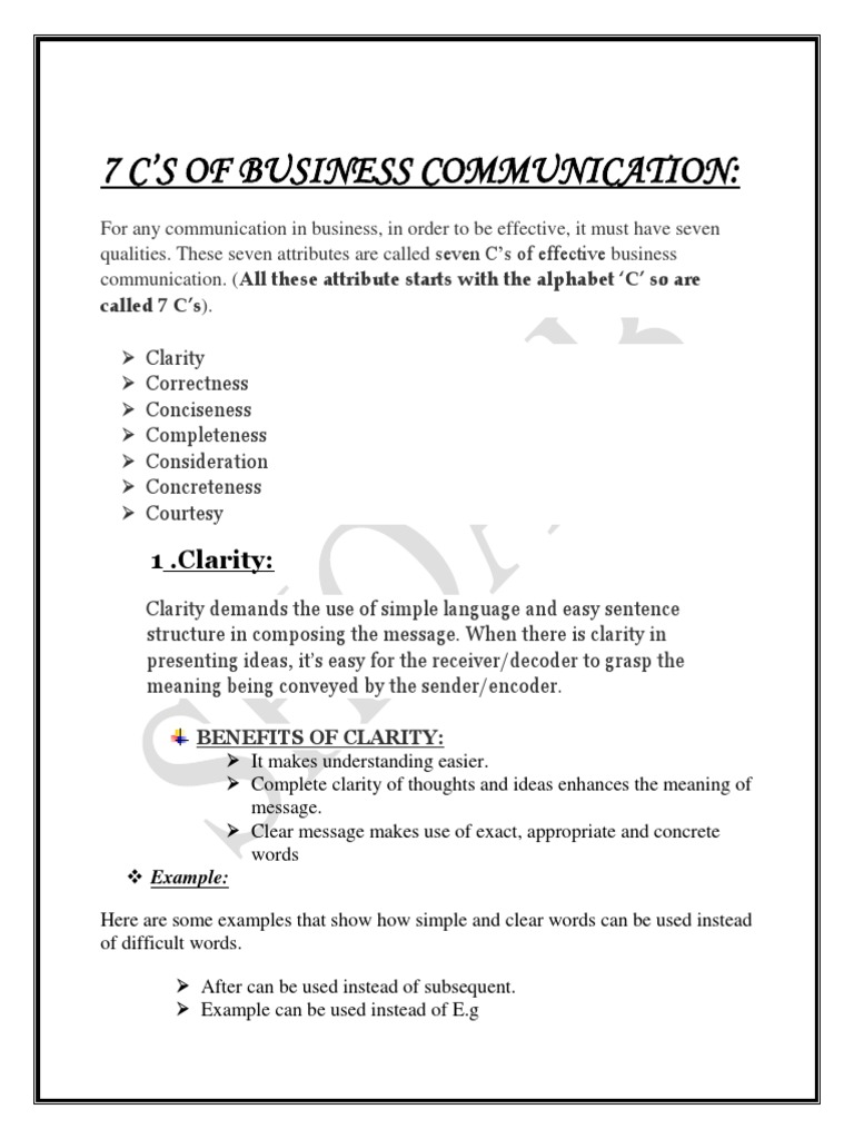 The Seven C | PDF | Communication | Epistemology