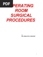 Operating Room cleaning checklist