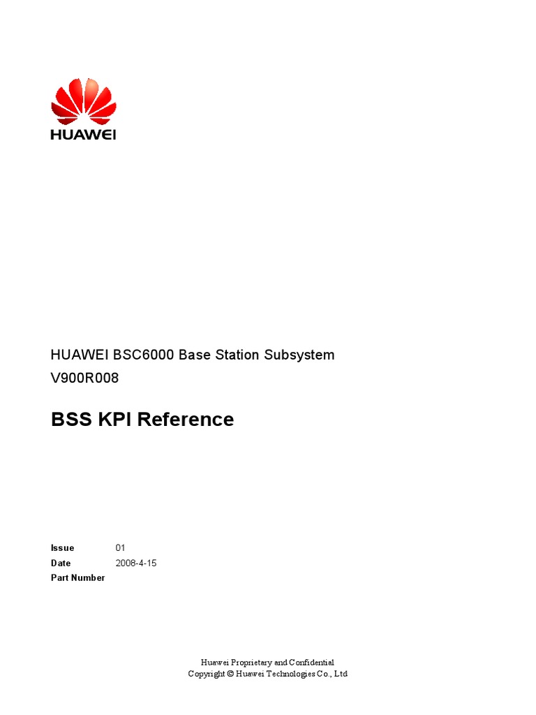 Huawei BSS KPI Reference | PDF