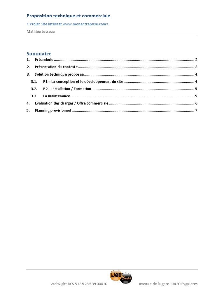 Offre Technique Et Commerciale - Exemple PDF | PDF | Drupal | Système de gestion de contenu