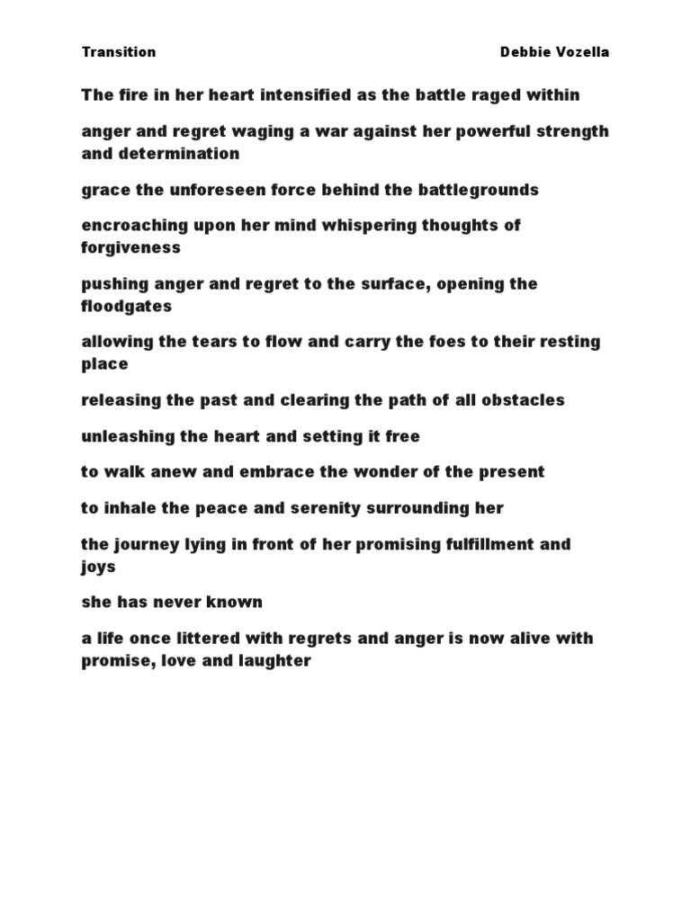 Embracing Forgiveness and Renewal | PDF | Poetry