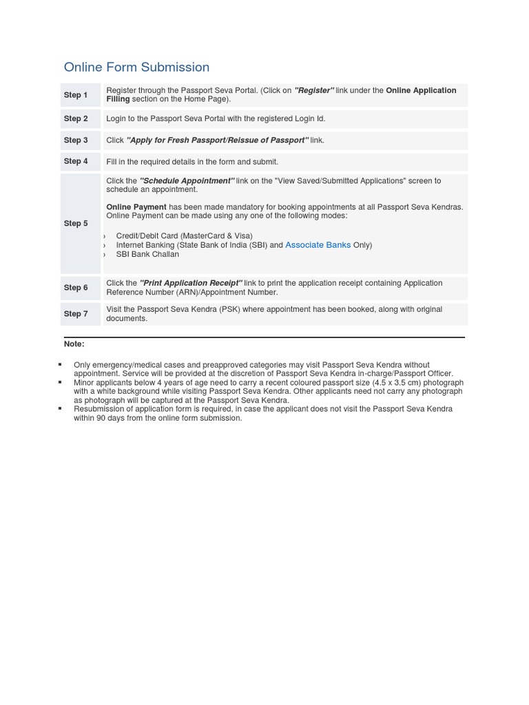 Online Form Submission: Step 1 Filling Section On The Home Page) - Step ...