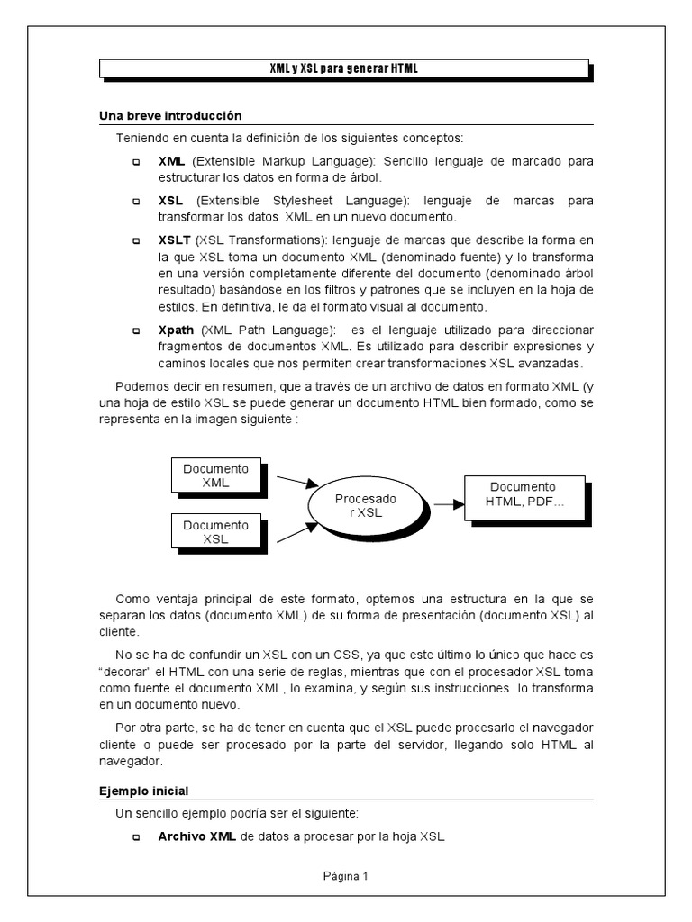 Transformación XML a HTML con XSLT | PDF | Lenguaje de marcado | Xml