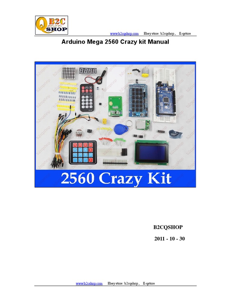 Arduino Mega 2560 Crazy Kit Manual | PDF | Arduino | Subroutine