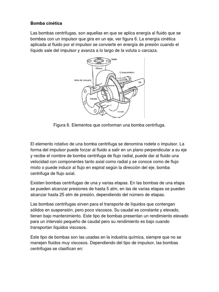 Bomba Cinética | PDF | Bomba | Ingeniería mecánica