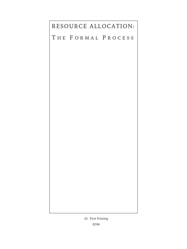 Formal Resources Allocation | Download Free PDF | Joint Chiefs Of Staff ...