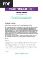 Academic Vocabulary List | PDF