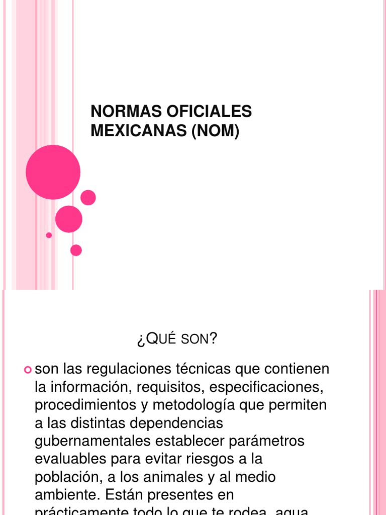 Normas Oficiales Mexicanas: Regulaciones técnicas que protegen a la ...
