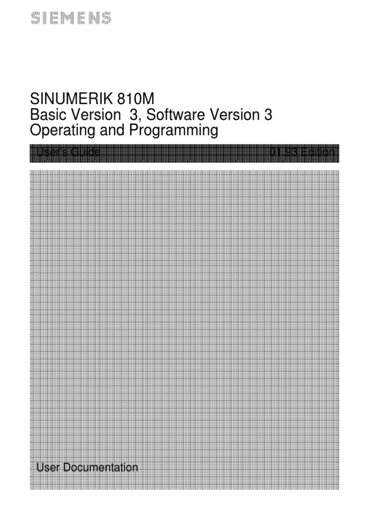 Sinumerik 810m-Ga3 | PDF | Programmable Logic Controller | Computer Keyboard