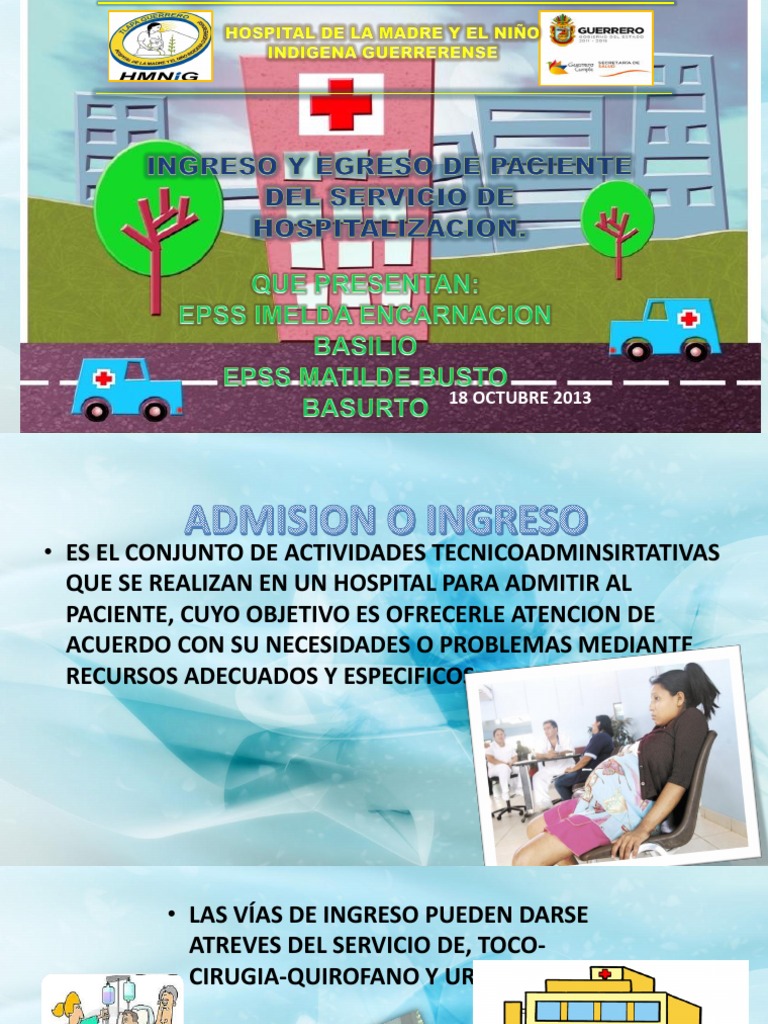 Ingreso y Egreso de Paciente - Ime y Maty | PDF | Enfermería | Hospital