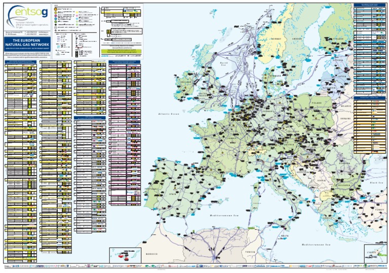 Entsog 130724 Map Cap-Transmission | PDF