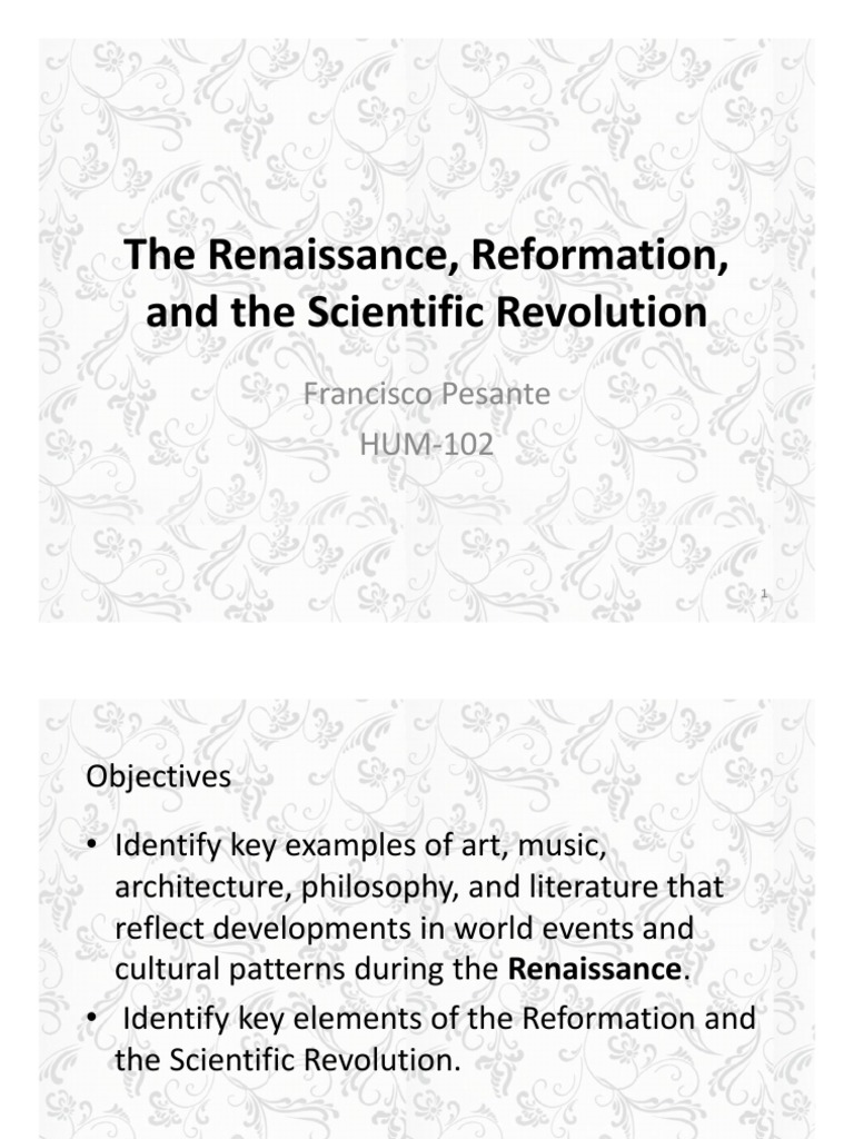 Renaissance, Reformation, and Science | PDF | Scientific Revolution ...