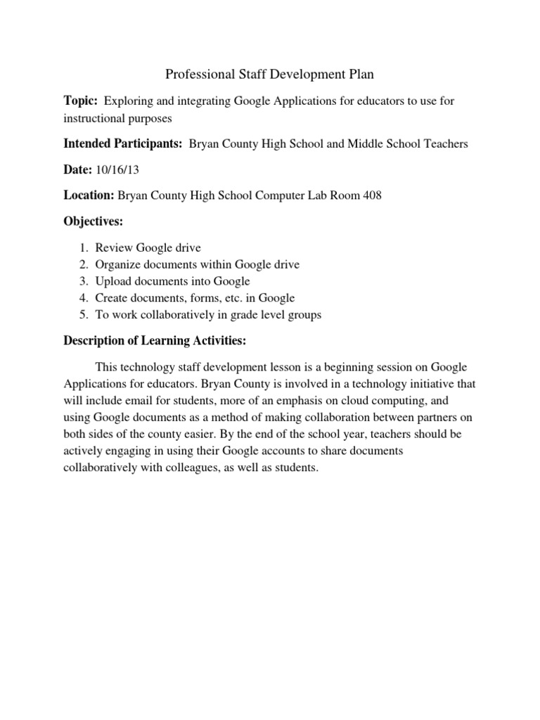 Google Apps Training for Educators | PDF