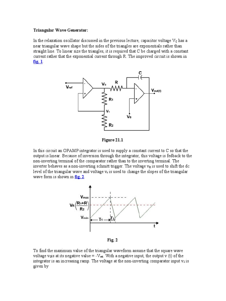 Triangular Wave Generator | Electronic Circuits | Electrical Engineering