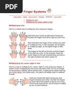 Learn Finger Abacus Basics | PDF | Hand | Finger