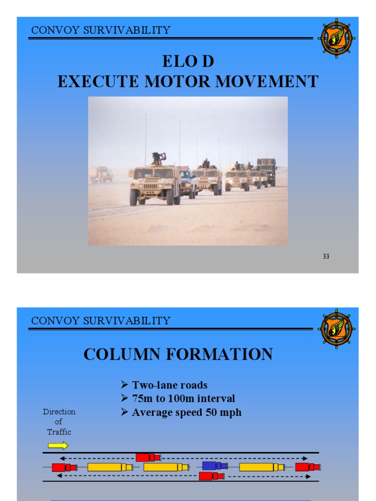 Convoy 2 | PDF | Convoy | Traffic