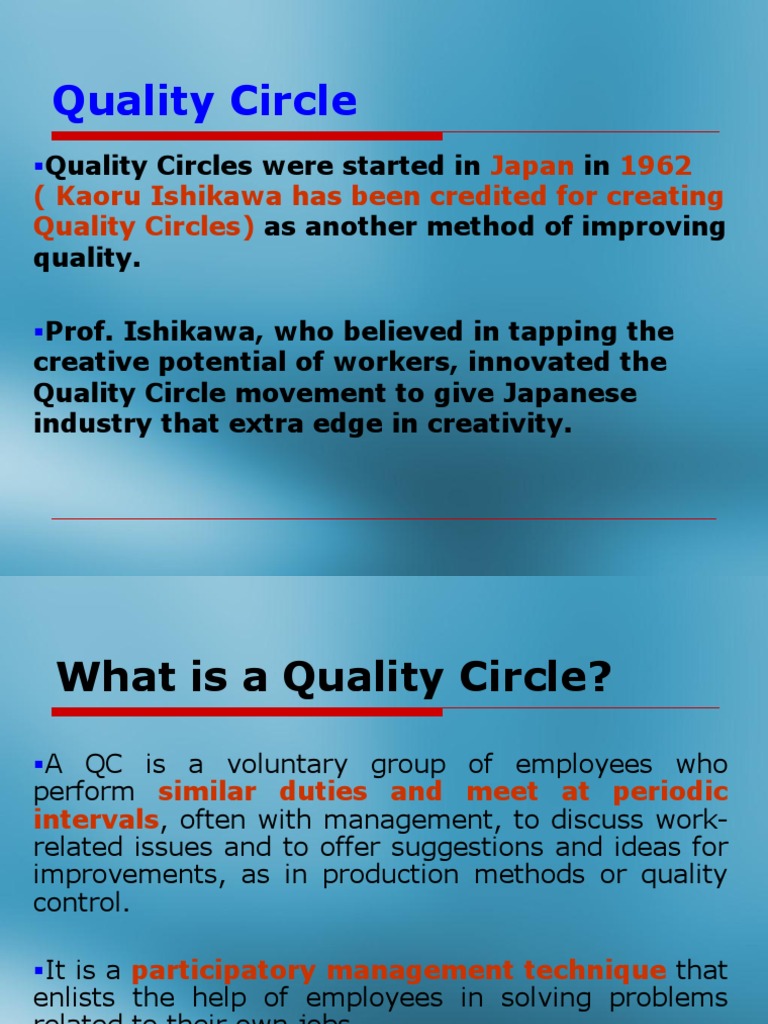 Quality Circles Formation | PDF | Employment | Human Resource Management