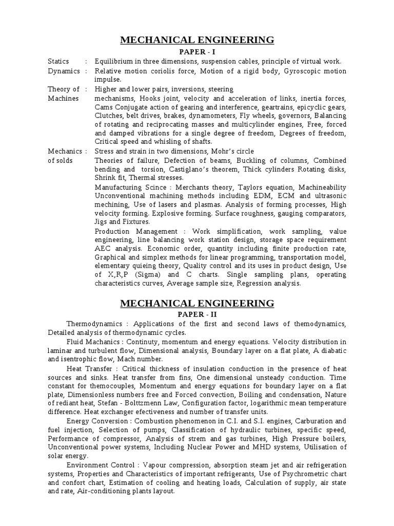 Mechanical Engineering Concepts Overview | PDF | Heat Transfer ...