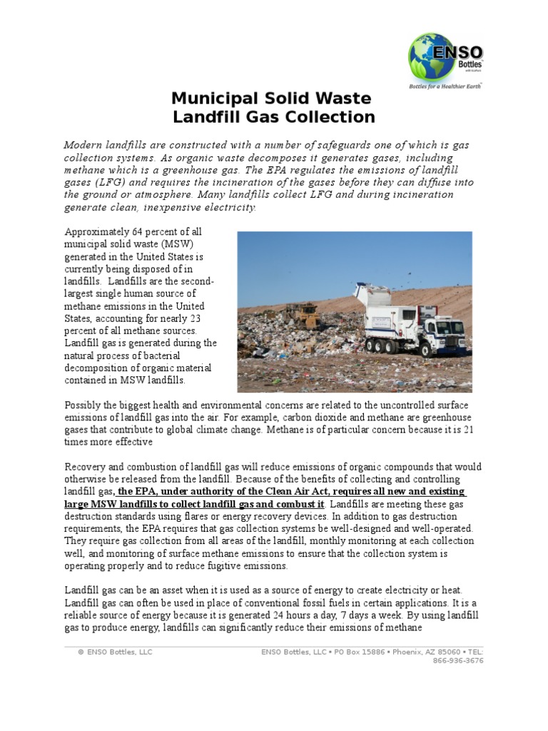 Landfill Gas Collection | PDF | Landfill | Municipal Solid Waste