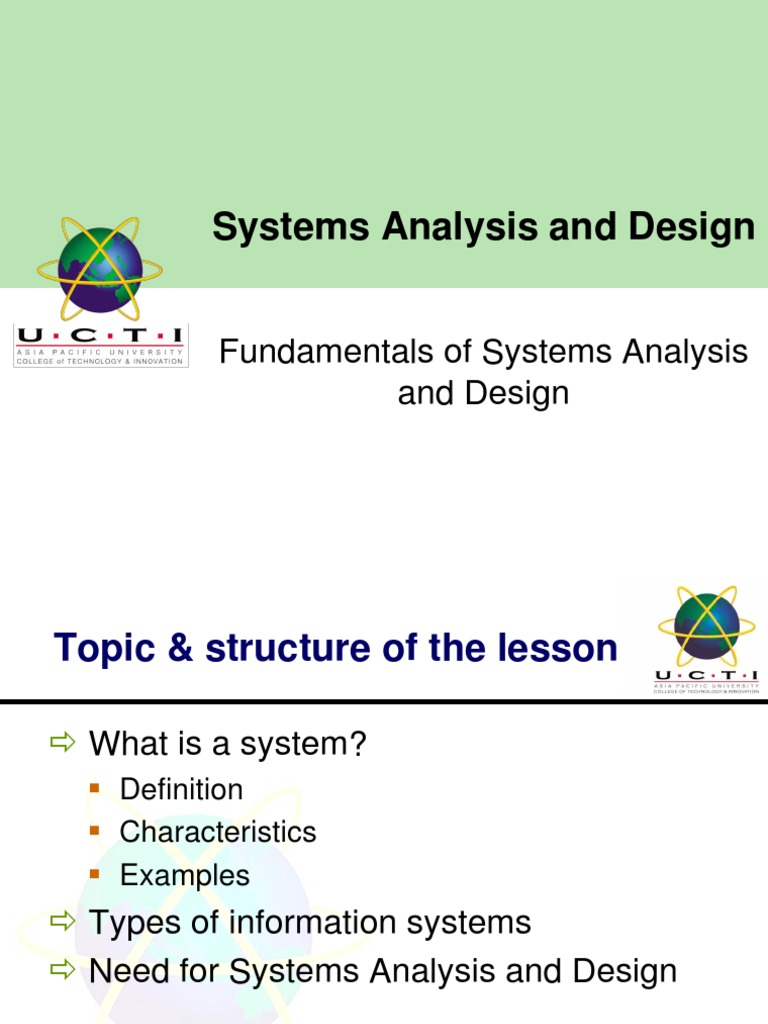 Fundamentals of Systems Analysis and Design | PDF | System ...