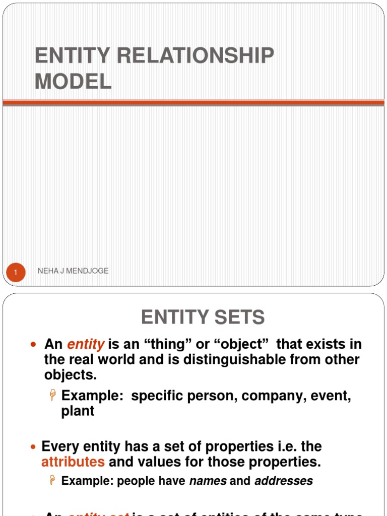 Entity Relationship Model | PDF | Inheritance (Object Oriented Programming) | Databases