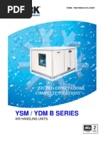 YSM Series Air Handling Units | PDF | Duct (Flow) | Heat Exchanger