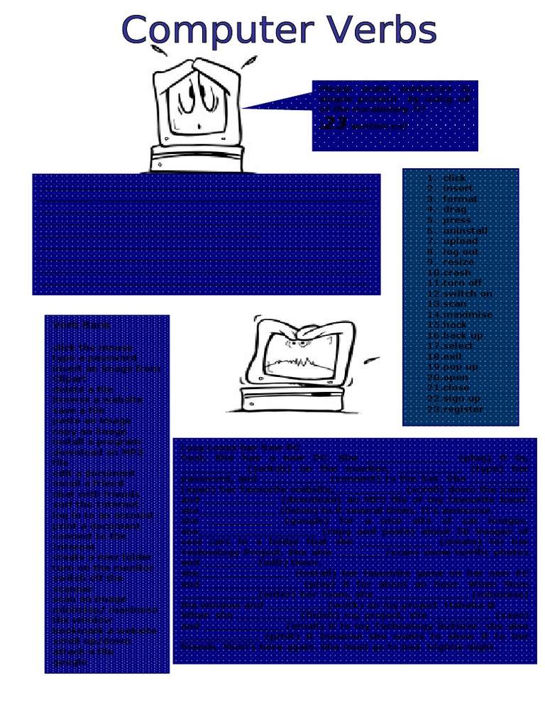 Verb Bank: Please Make Sentences in Simple Present by Using All of The ...