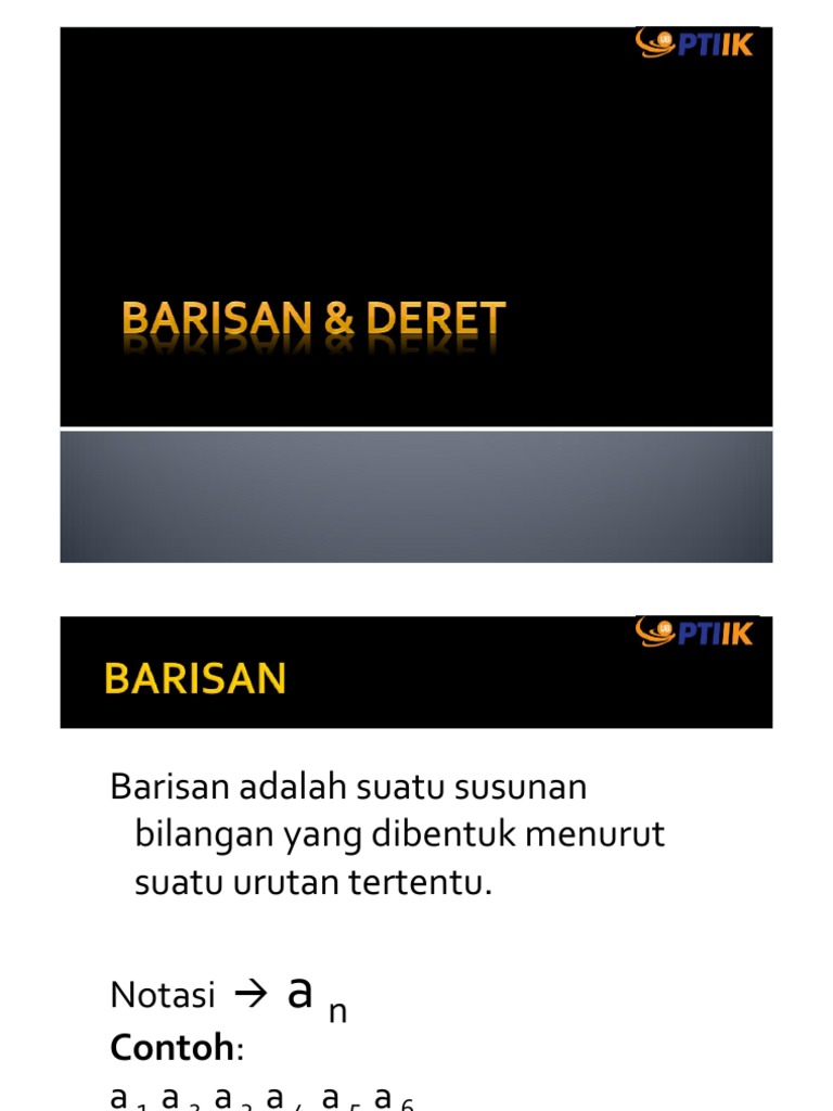 Matematika Komputasi Barisan Dan Deretan | PDF | Komputer