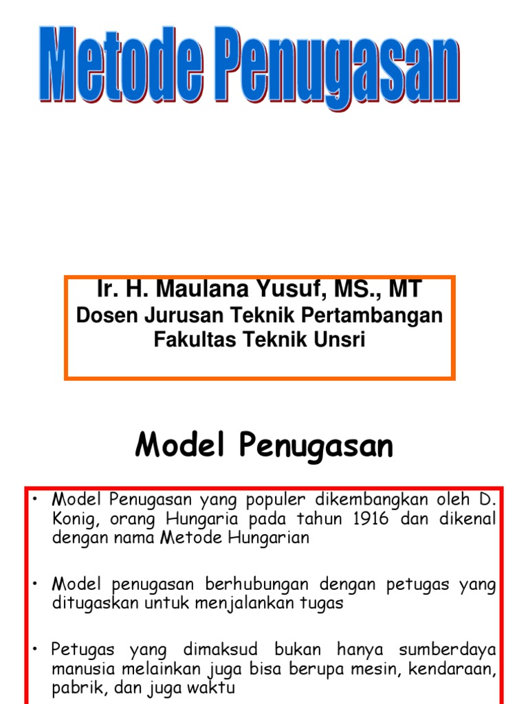 Model Penugasan | PDF