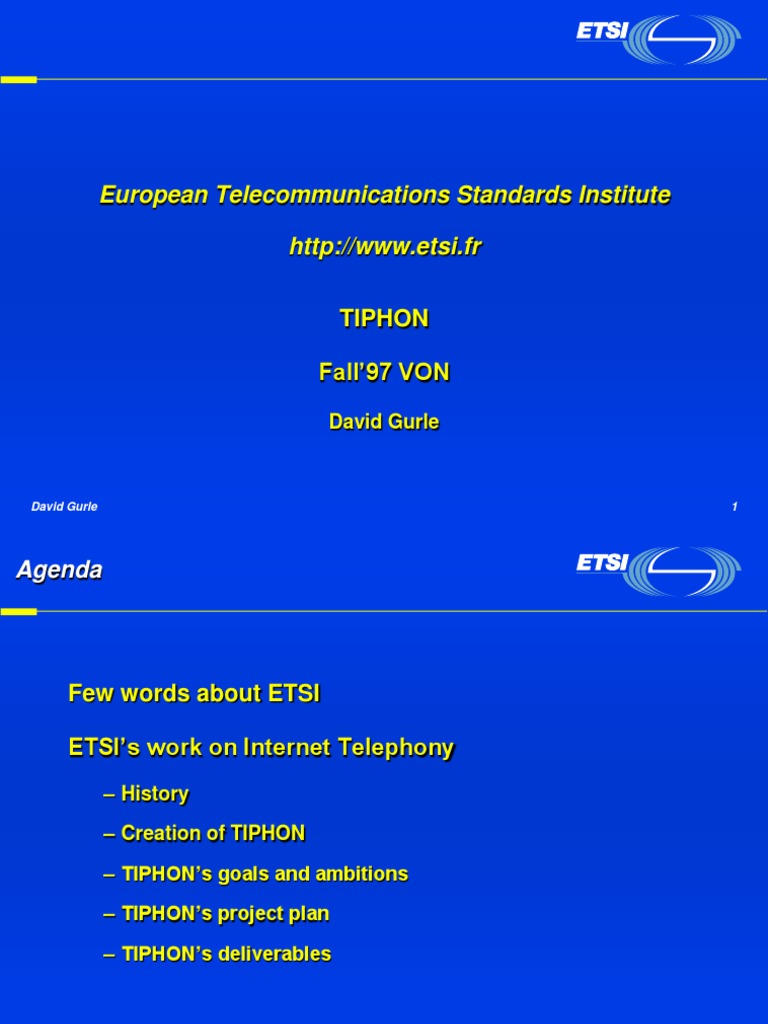 European Telecommunications Standards Institute | PDF | Public Switched ...