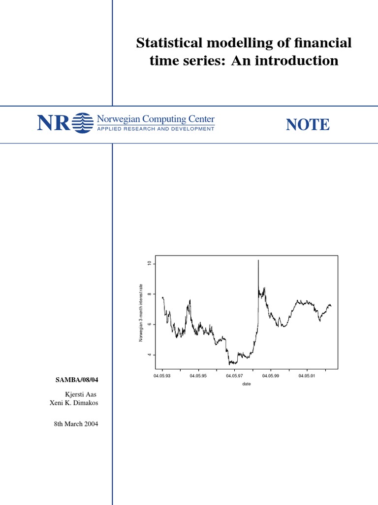 Statistical Modelling of Financial Time Series - An Introduction | PDF ...