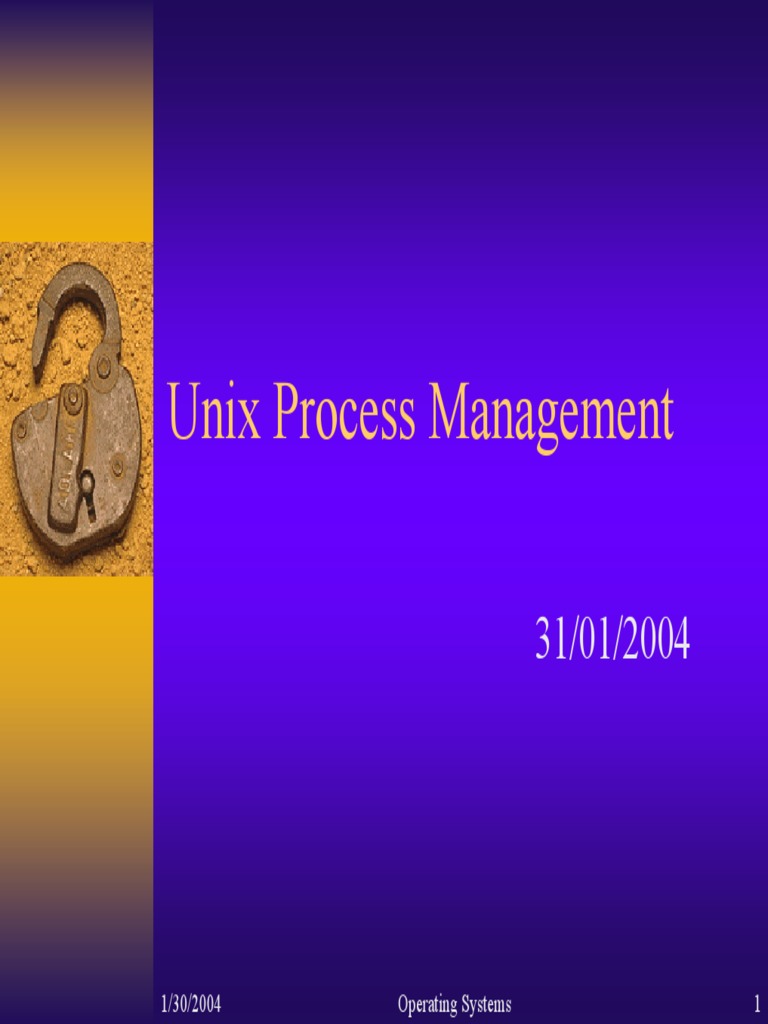 Processes in Unix | PDF | Operating System | Process (Computing)
