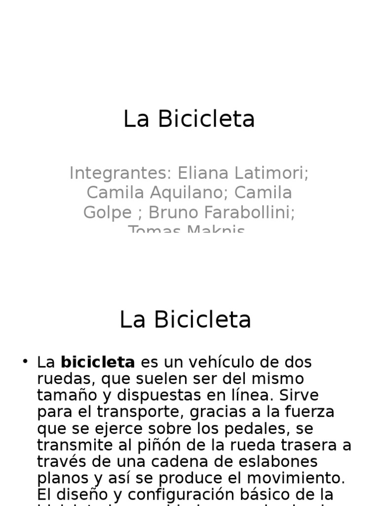 La Bicicleta | PDF