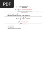 Mathematical Models in Probability and Statistics: S1 Formula Sheet ...