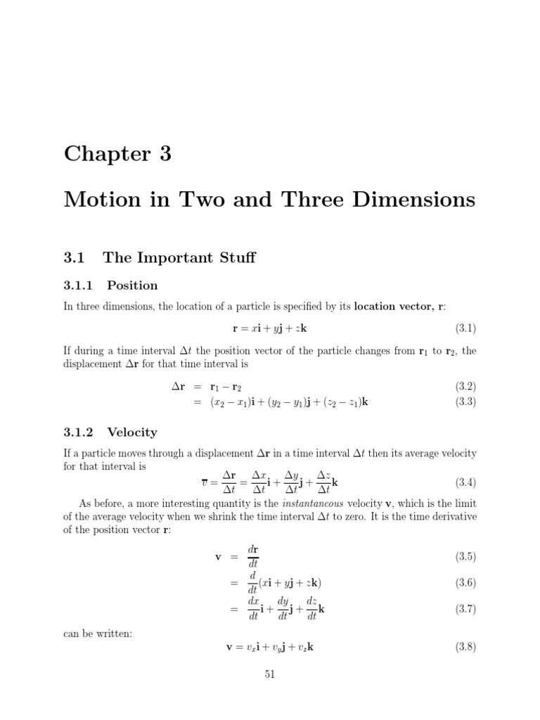 Motion in Two Dimension | PDF | Acceleration | Trigonometric Functions