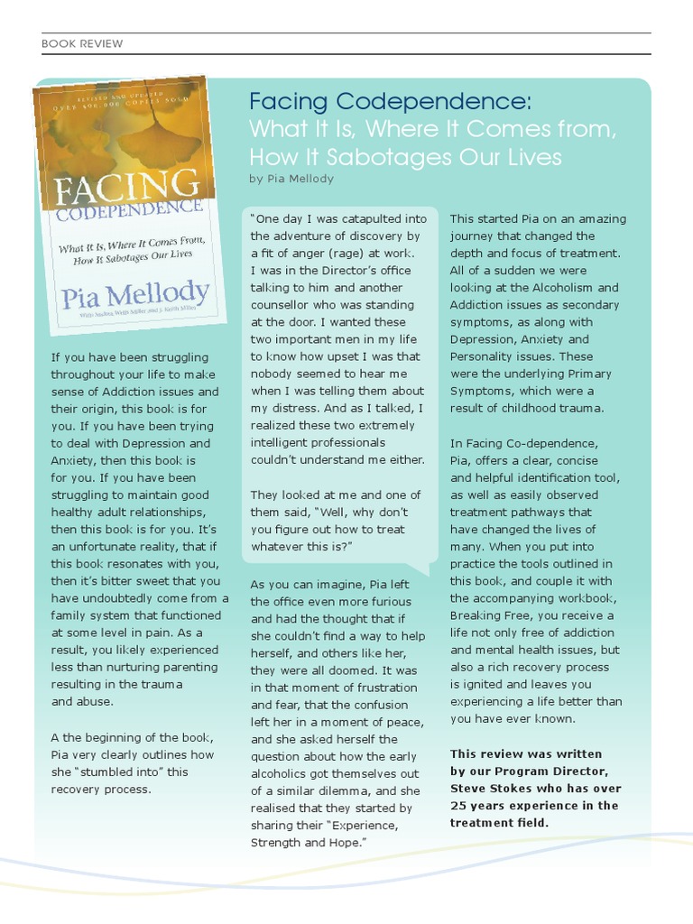 Facing Codependence - Book Review | PDF | Psychological Trauma | Major Depressive Disorder