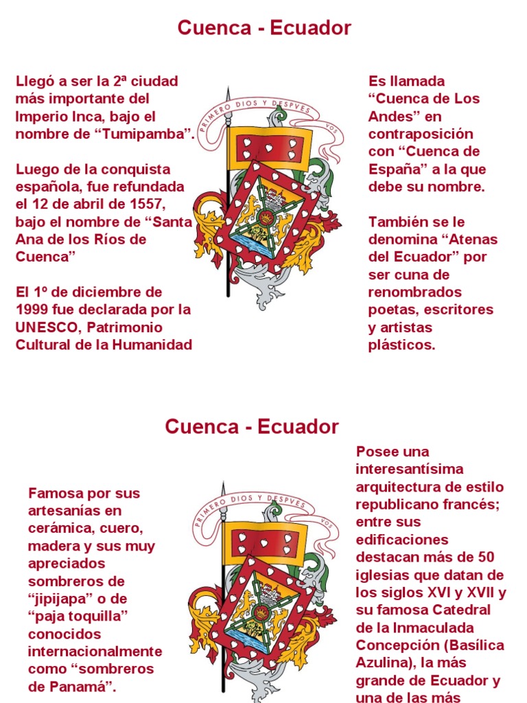 Por Eso Te Quiero Cuenca | PDF | Ecuador
