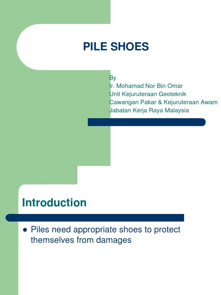 Types of Pile Shoes for Construction | PDF