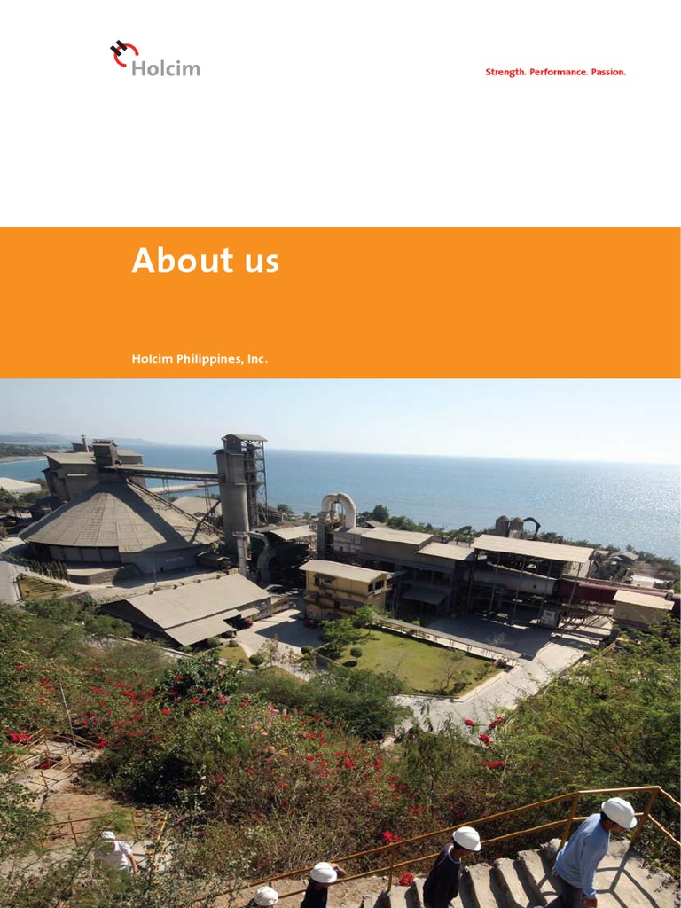 HOLCIM Cement Brochure | PDF | Corporate Social Responsibility | Concrete