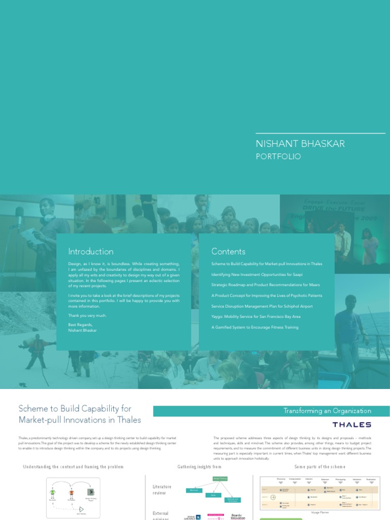 Nishant Bhaskar Portfolio | PDF | Design Thinking | Design