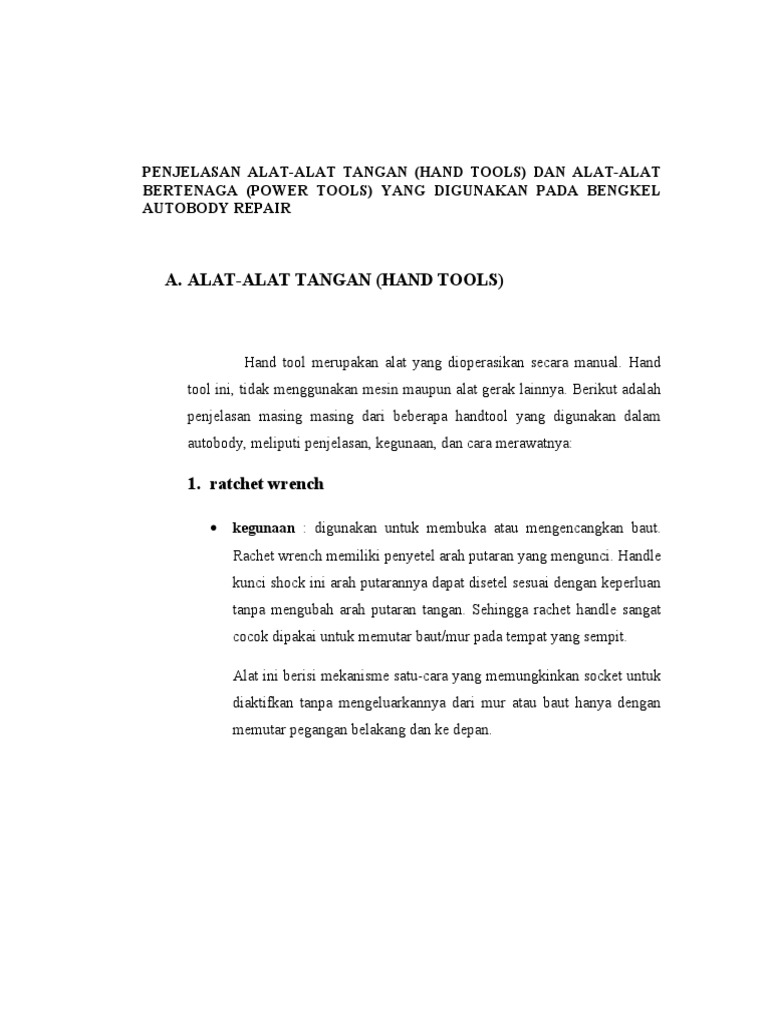 Tugas 3 Hand Tools | PDF
