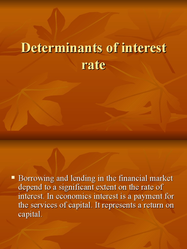 Determinants of Interest Rate 1 | Money Supply | Yield Curve
