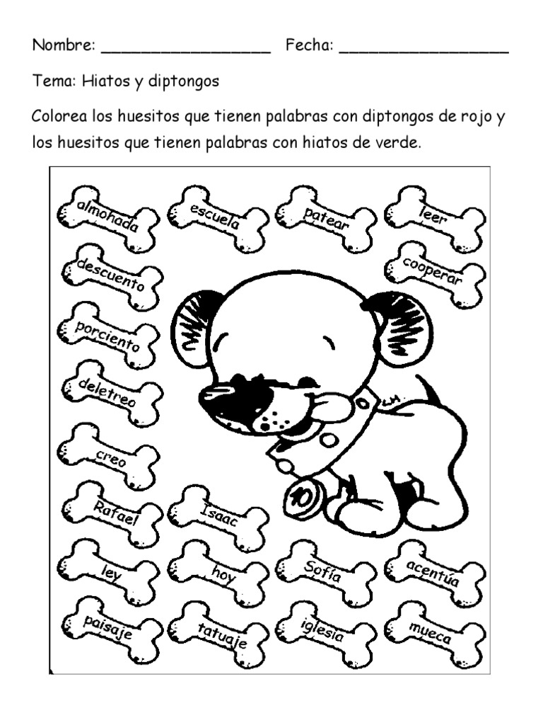 Hiatos Diptongos | PDF | Artes del Lenguaje y Comunicación | Estudios ...