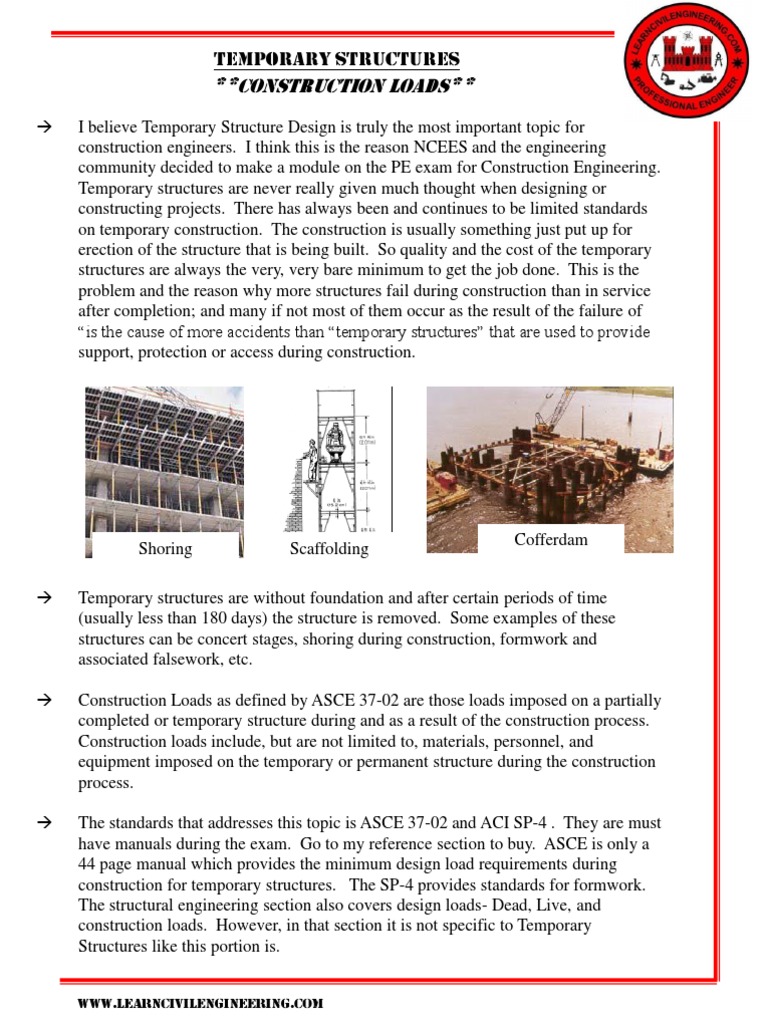 Construction Loads | Structural Load | Scaffolding
